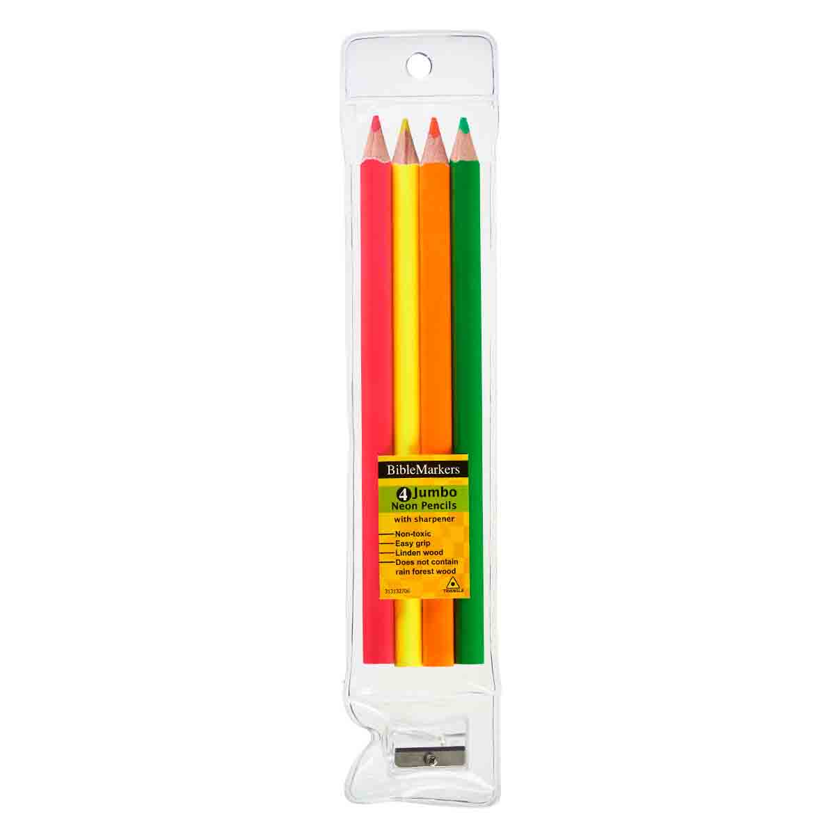4-Piece Jumbo Bible Markers With Sharpener